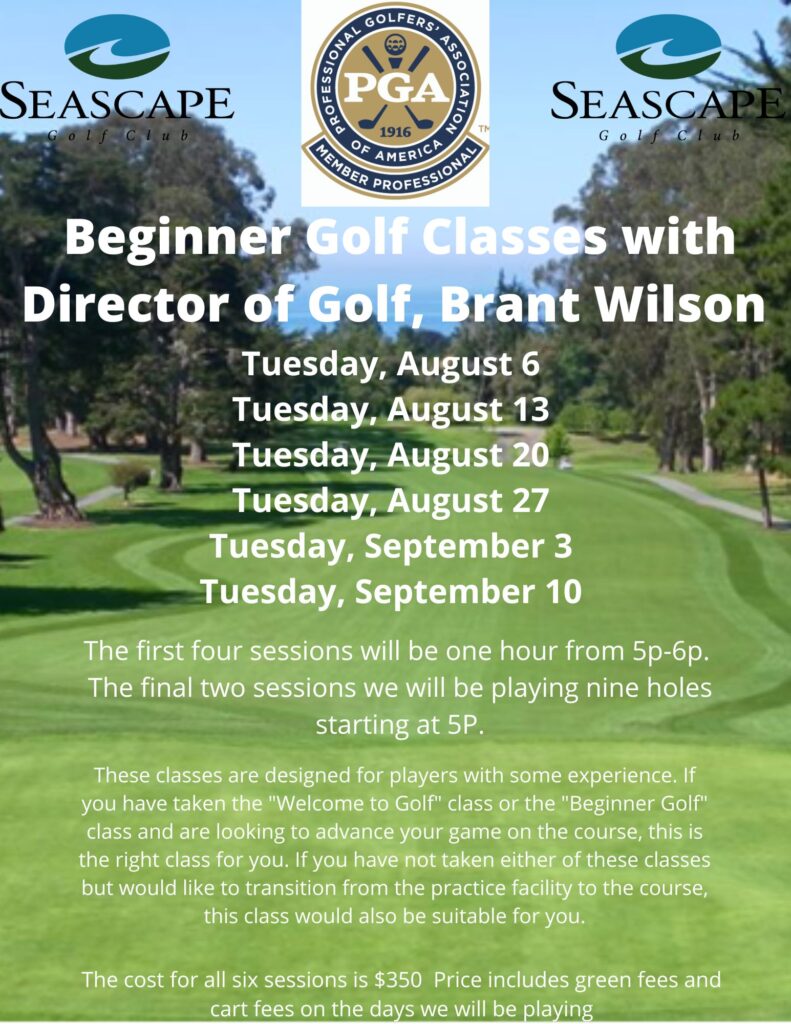 Lessons and Coaching Programs – Seascape Golf Club – Aptos, CA